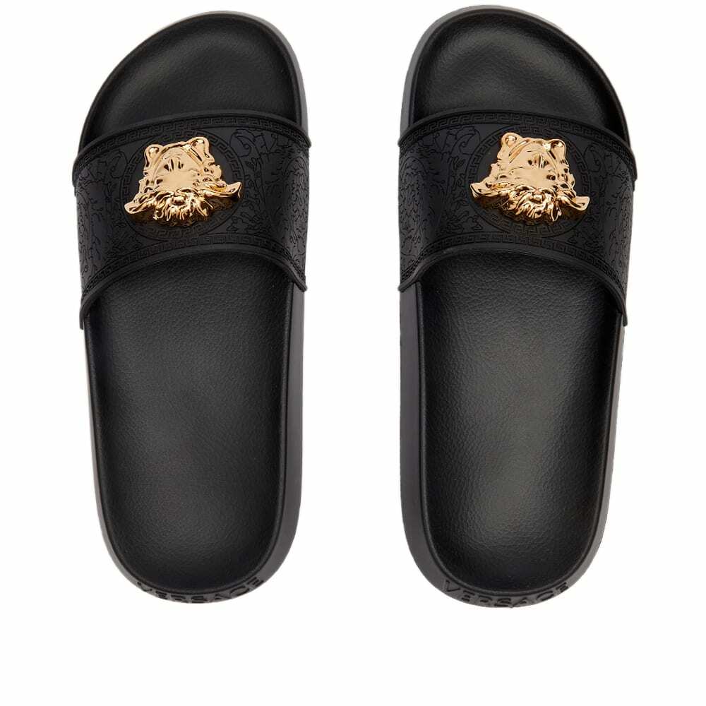 Versace Women's Medusa Head Slide in Black Versace