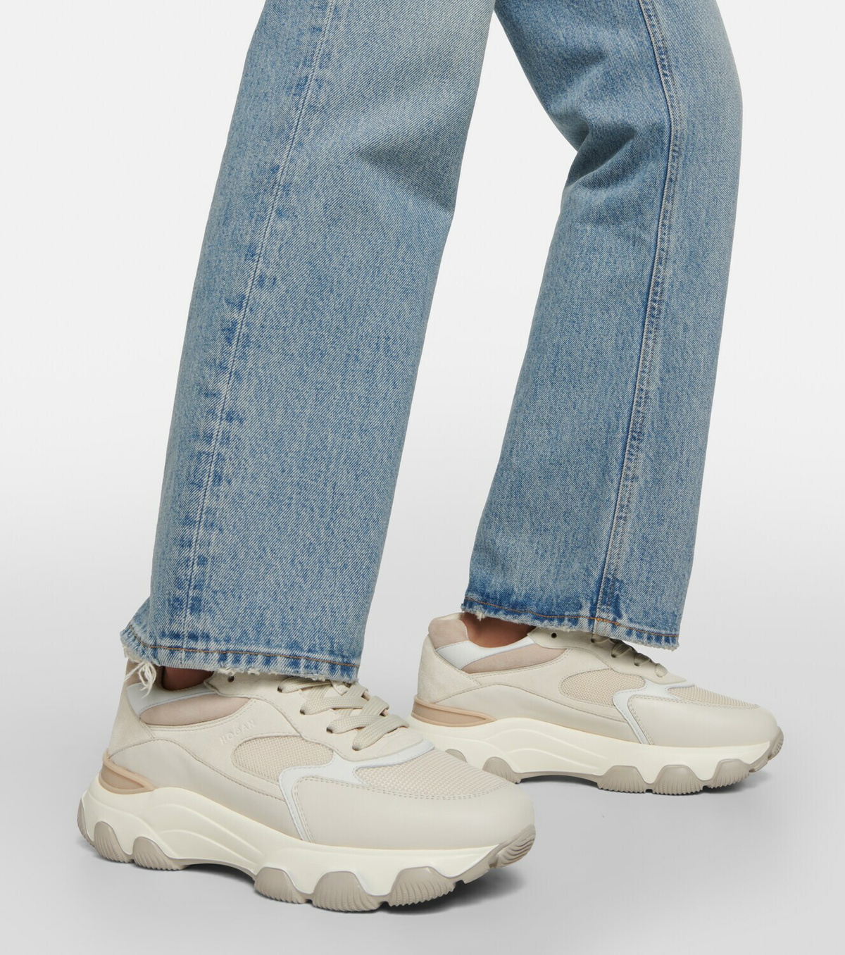 Hogan Hyperactive leather and suede sneakers Hogan