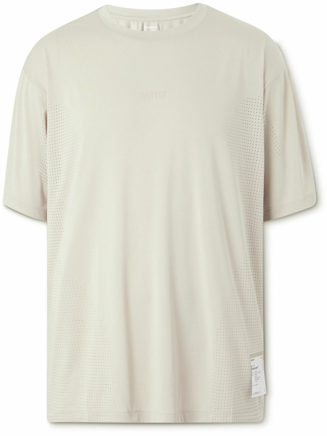 Satisfy - Logo-Detailed Perforated Recycled AuraLite™ Air Jersey T ...