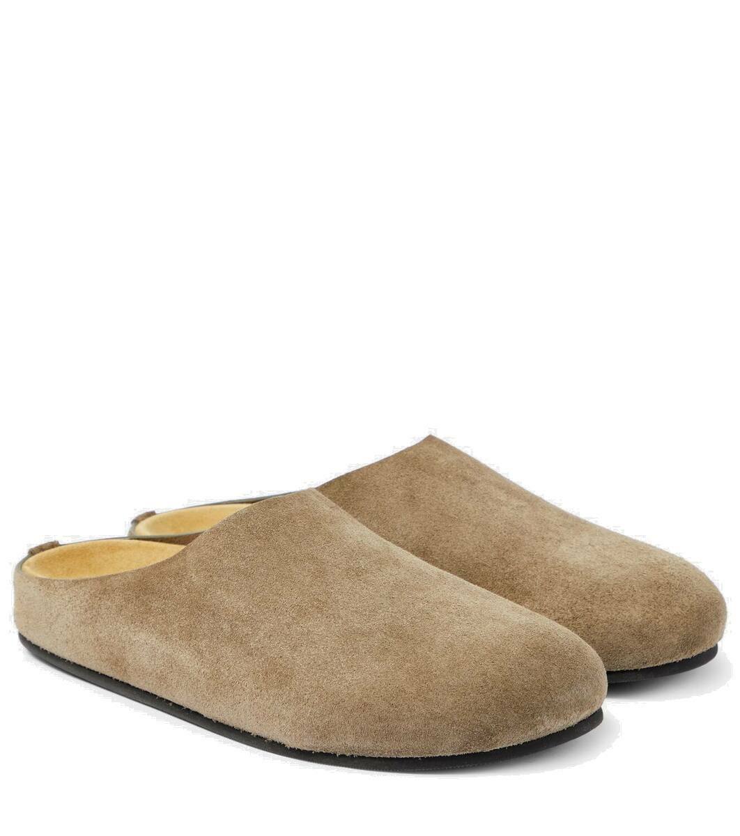 The Row Hugo suede mules The Row