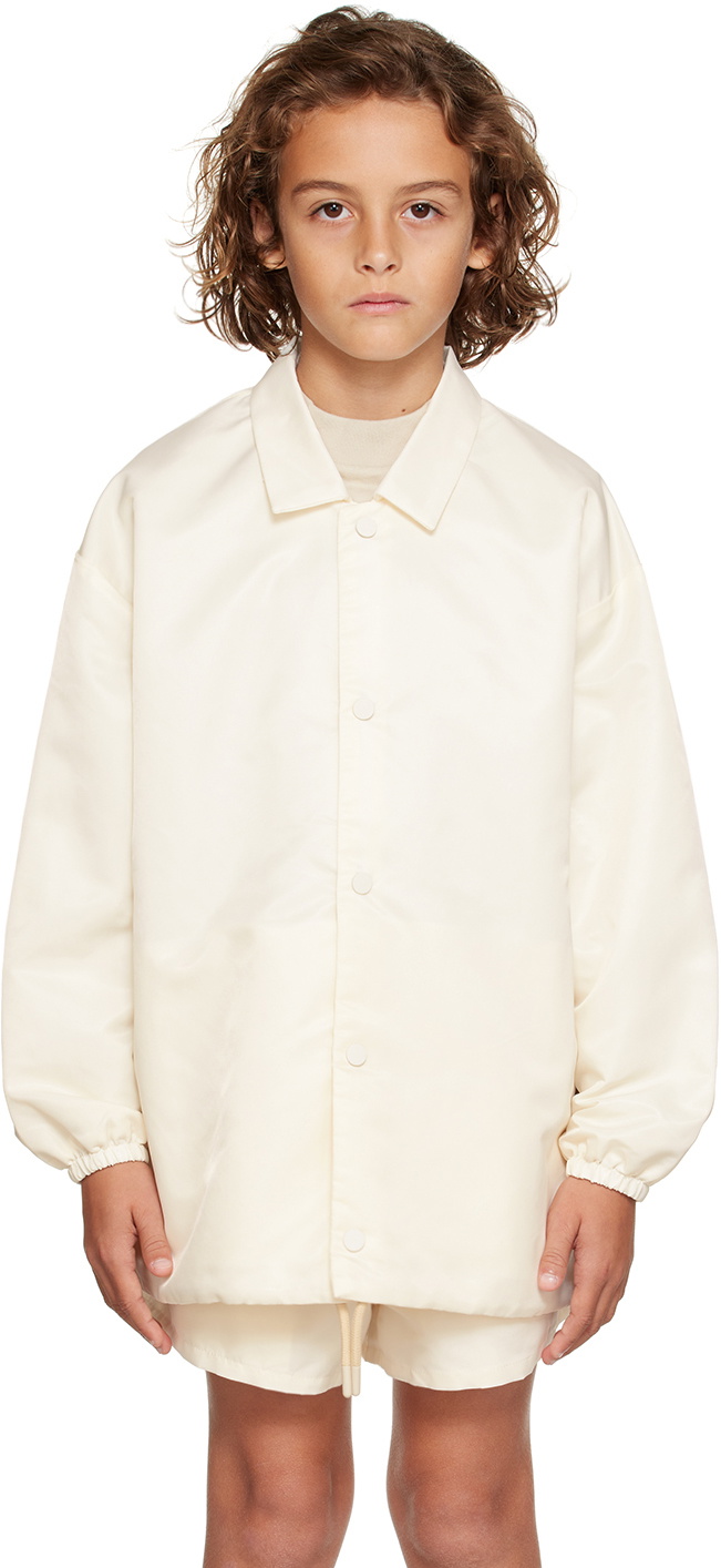 Fear of God ESSENTIALS Kids Off-White Drawstring Jacket Fear Of God Essentials
