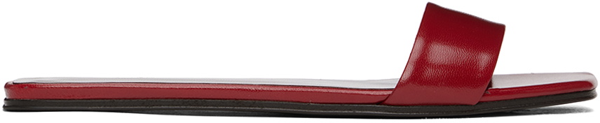 The Row Red Chocolate Sandals The Row