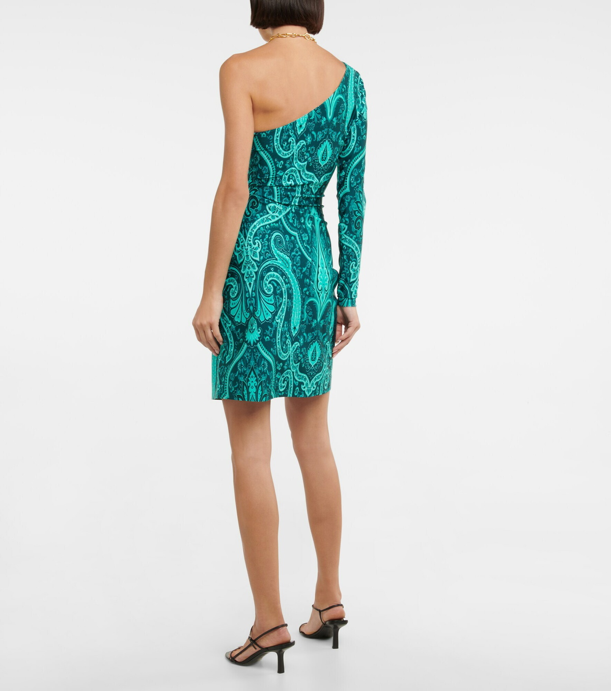 Etro - Paisley one-shoulder minidress Etro
