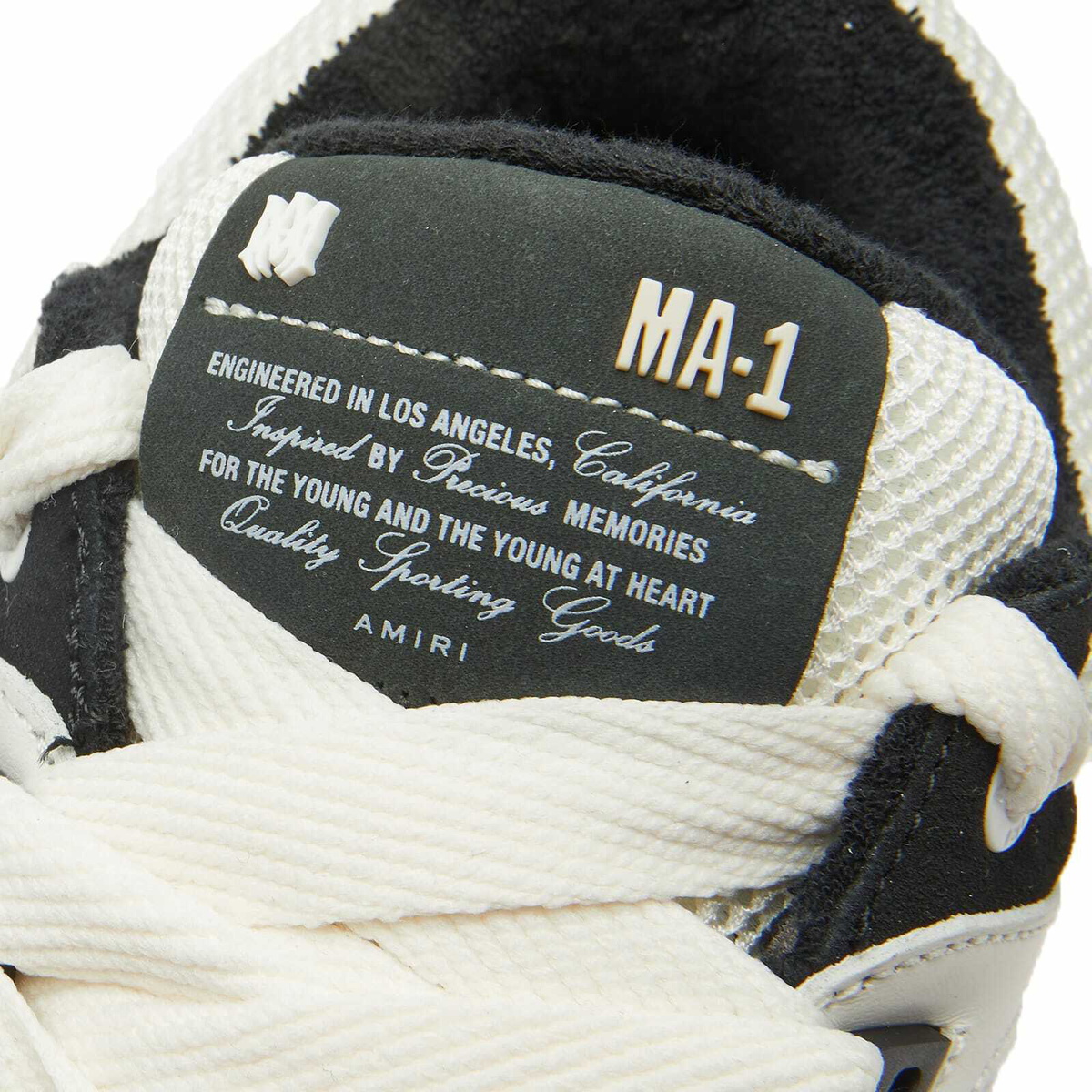 AMIRI Men's MA-1 Sneakers in White/Black Amiri AMIRI Men's MA-1 Sneakers in White/Black Amiri