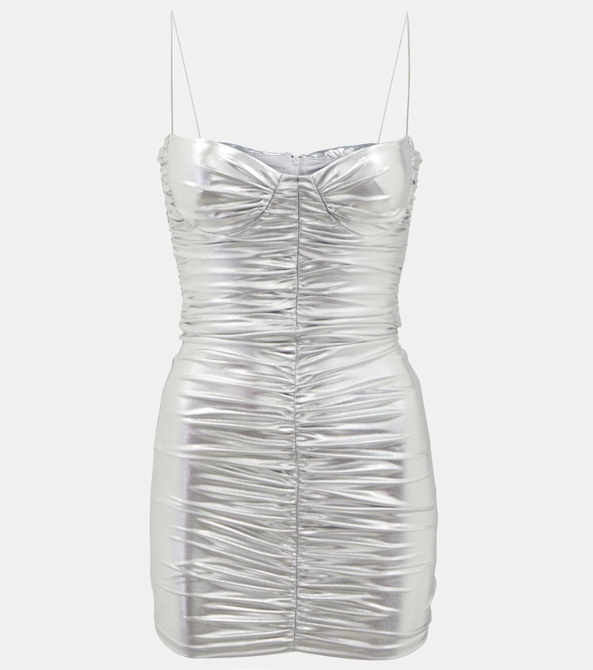 Alex Perry Corin metallic ruched minidress Alex Perry