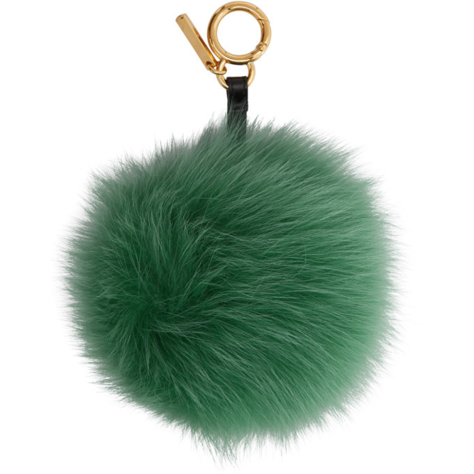 Fendi Green Fur Forever Fendi Keychain Fendi
