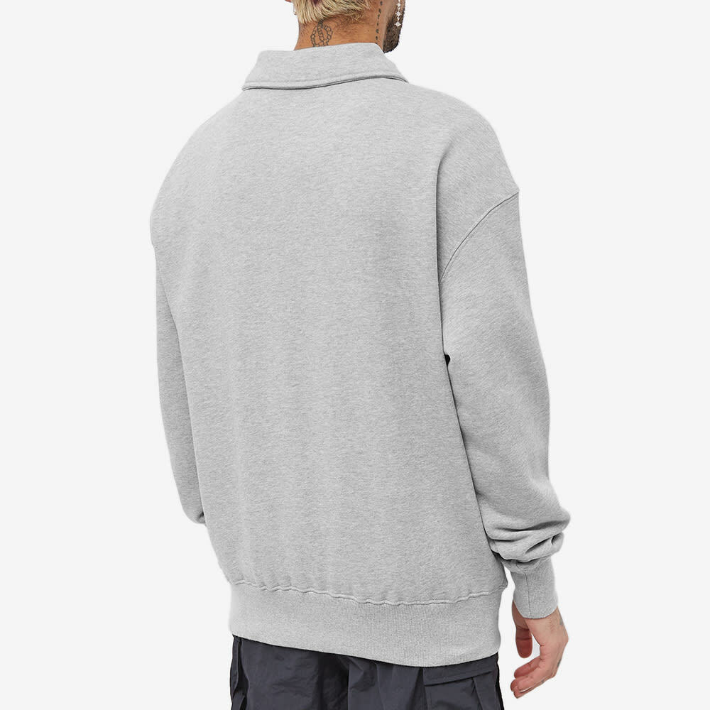 Uniform Bridge Men's Half Zip Sweat in 8% Melange Uniform Bridge