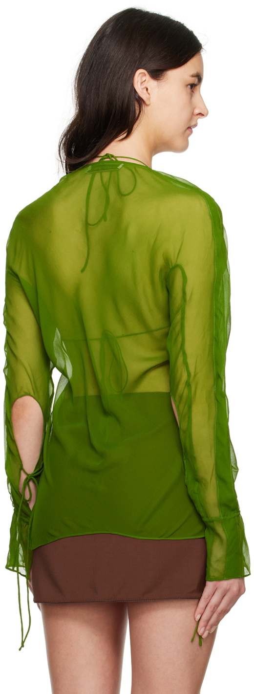 Christopher Esber Green Floating Blouse Christopher Esber