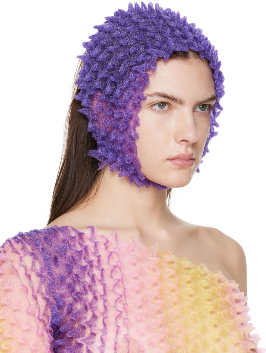 Chet Lo Purple Spiky Swimming Cap Chet Lo
