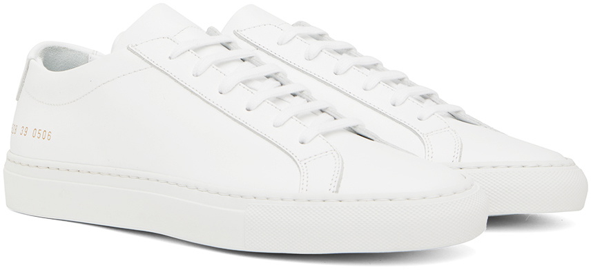 Common Projects White Original Achilles Low Sneakers Common Projects