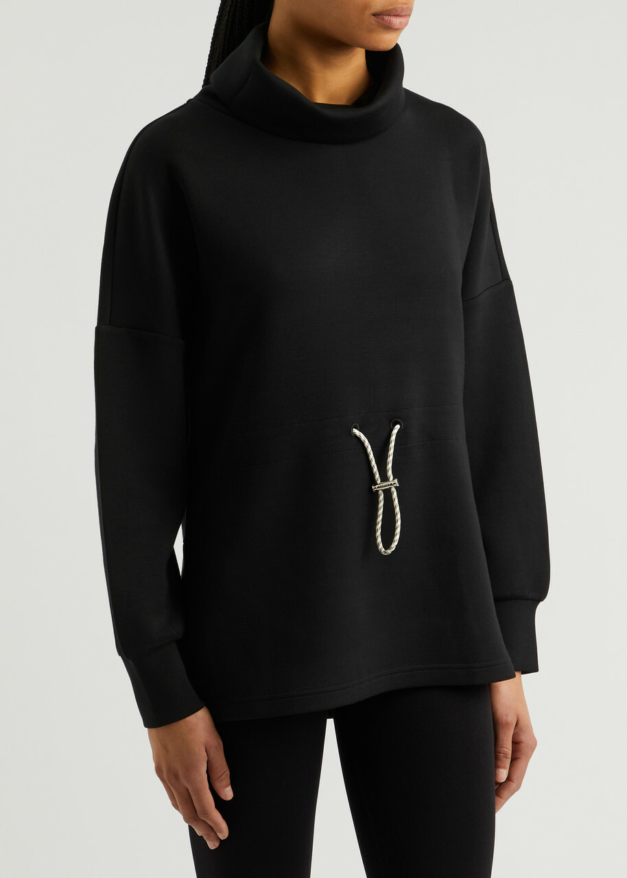 Varley Freya Stretch-jersey Sweatshirt Black Varley