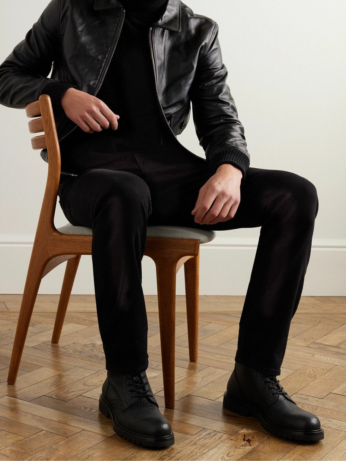 Officine Creative - Boss Full-Grain Leather Boots - Black Officine Creative