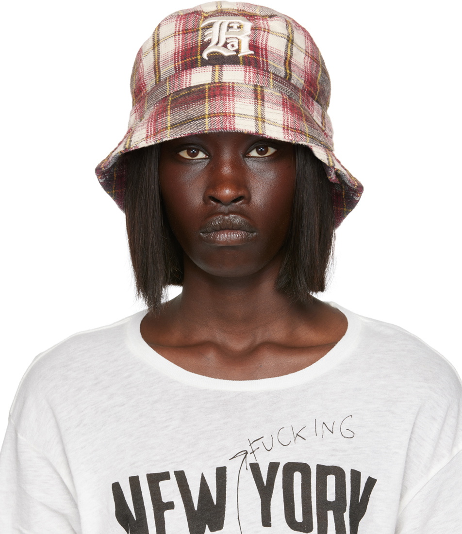 R13 Red Brushed Bucket Hat R13