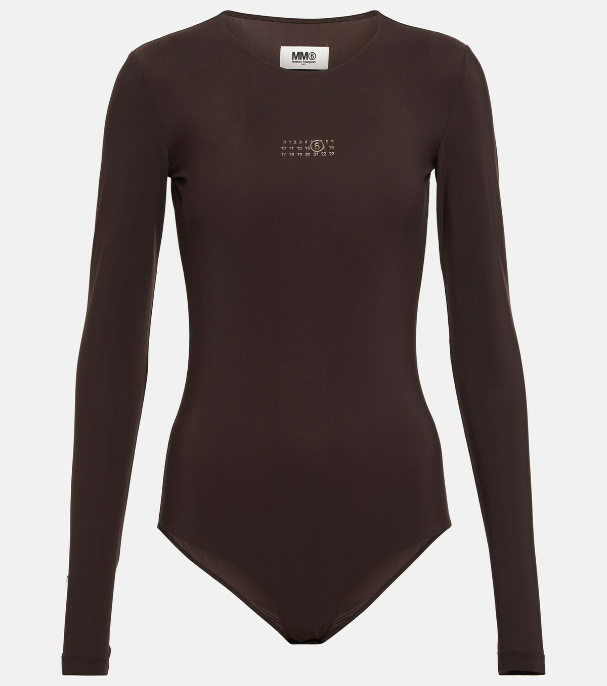 MM6 Maison Margiela Logo jersey bodysuit MM6 Maison Margiela