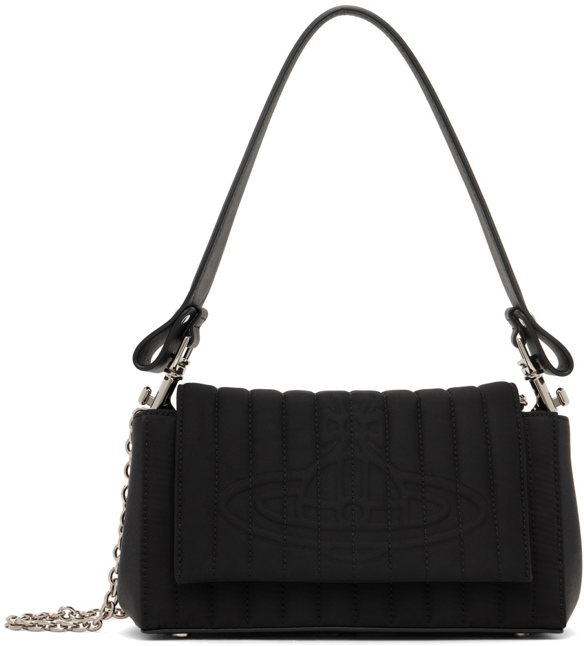 Vivienne Westwood Black Medium Quilted Hazel Bag Vivienne Westwood
