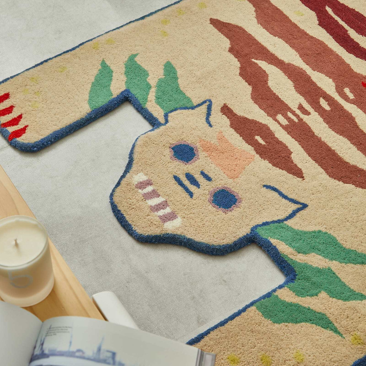 Bongusta Soulmates Rug - Large in Cream Bongusta