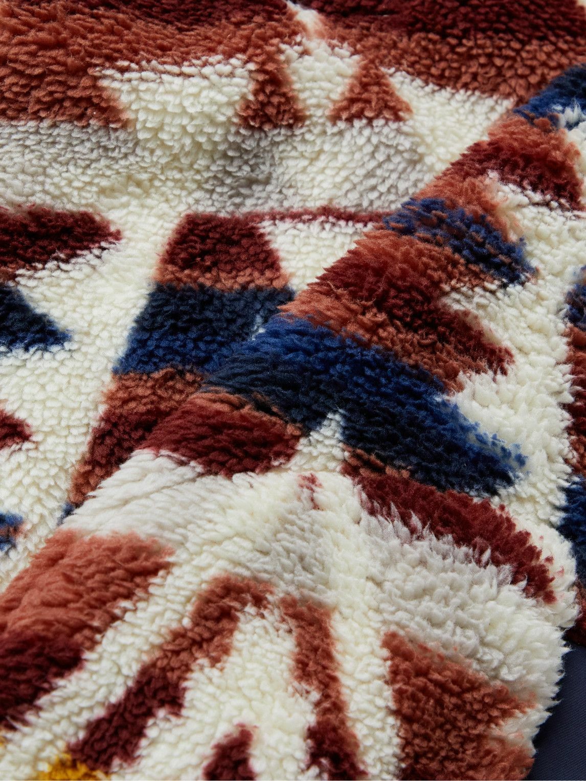 Faherty - Lehi ThunderVoice Eagle Shell-Trimmed Printed Recycled Fleece ...