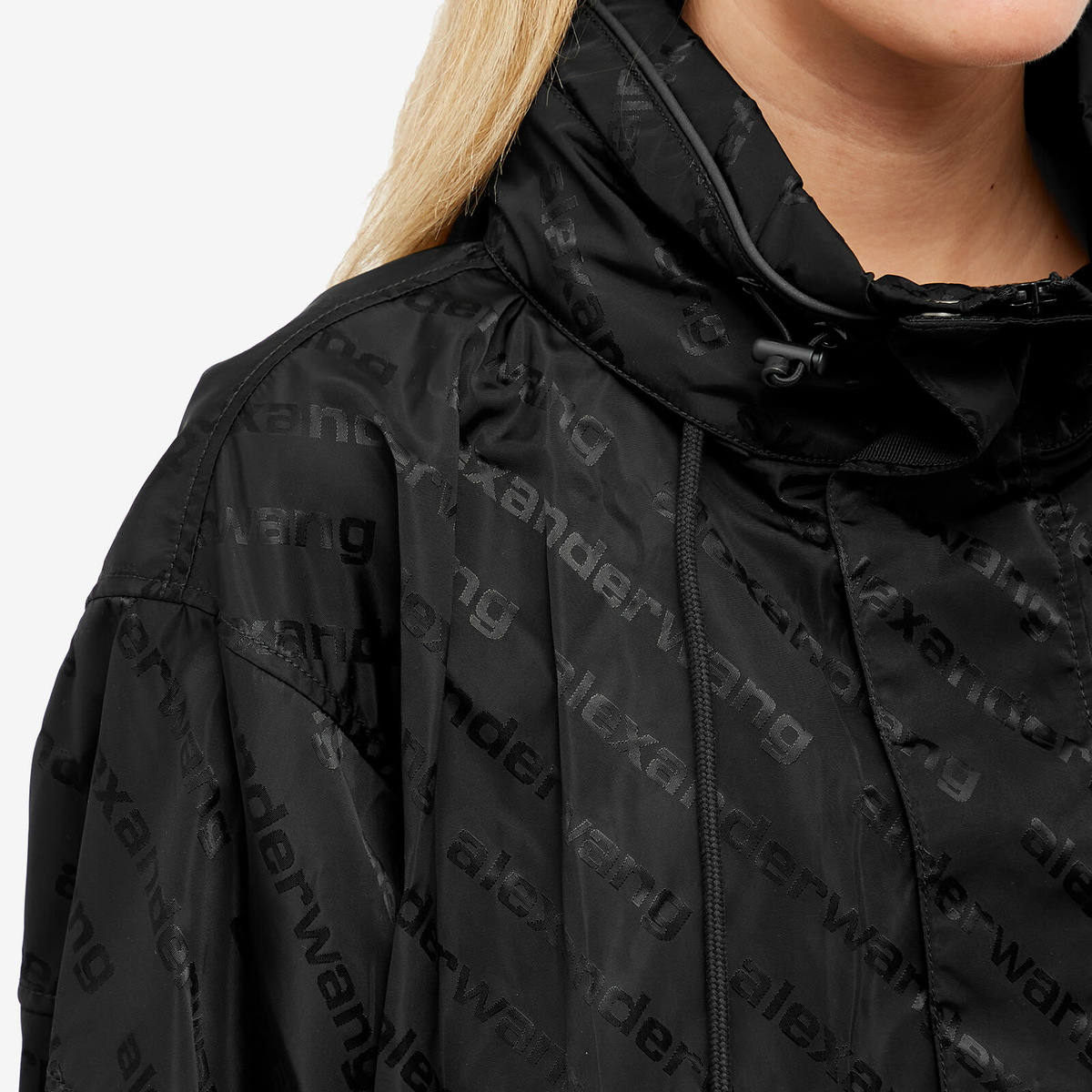 Alexander Wang Women's Half Zip Track Jacket In Jacquard Nylon in Black ...