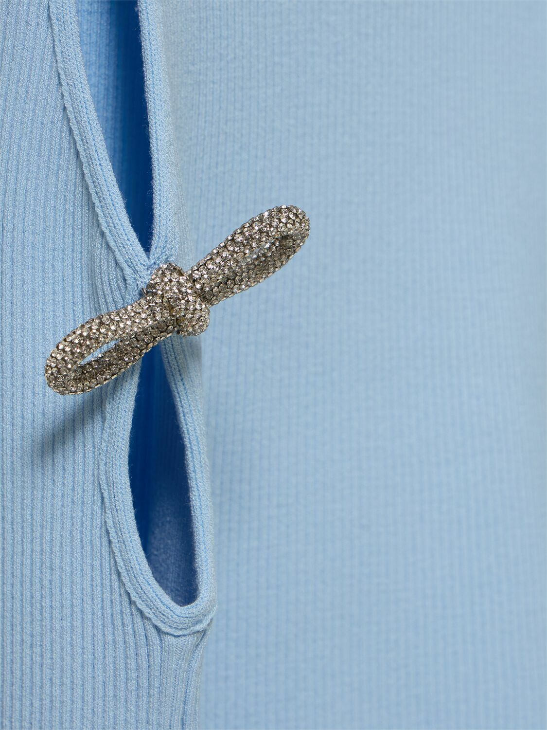 MACH & MACH - Embellished Stretch Knit Mini Dress MACH & MACH