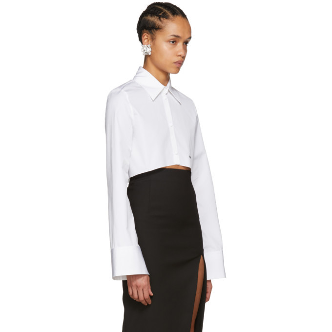 Off-White White Cropped Shirt Off-White