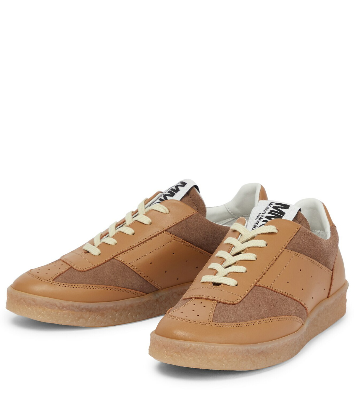 MM6 Maison Margiela - Leather and suede sneakers MM6 Maison Margiela