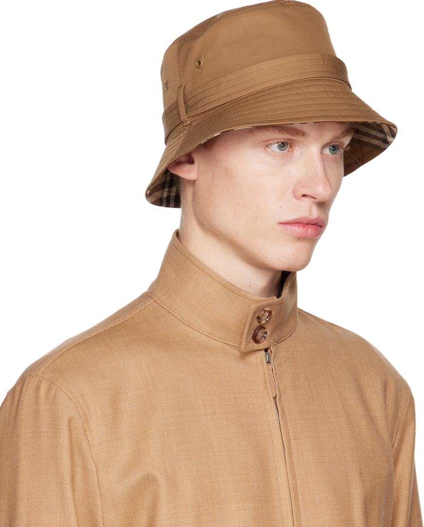 Burberry Tan Belted Bucket Hat Burberry