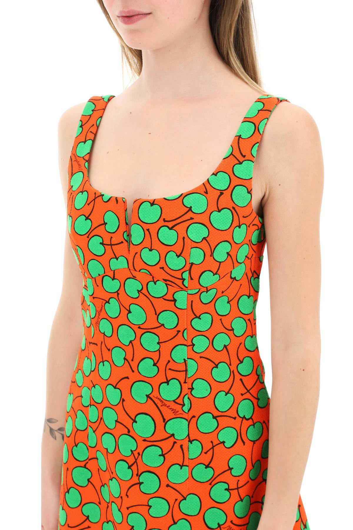 Moschino Cherry Print Short Dress Moschino