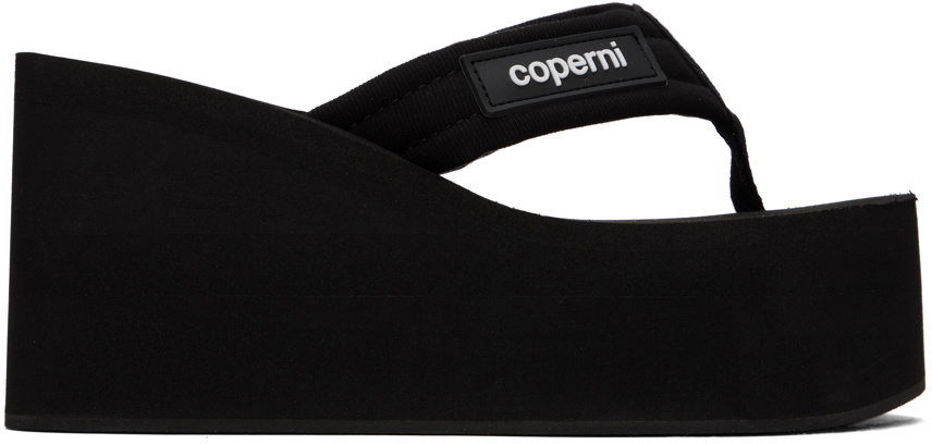 Coperni Black Wedge Sandals Coperni