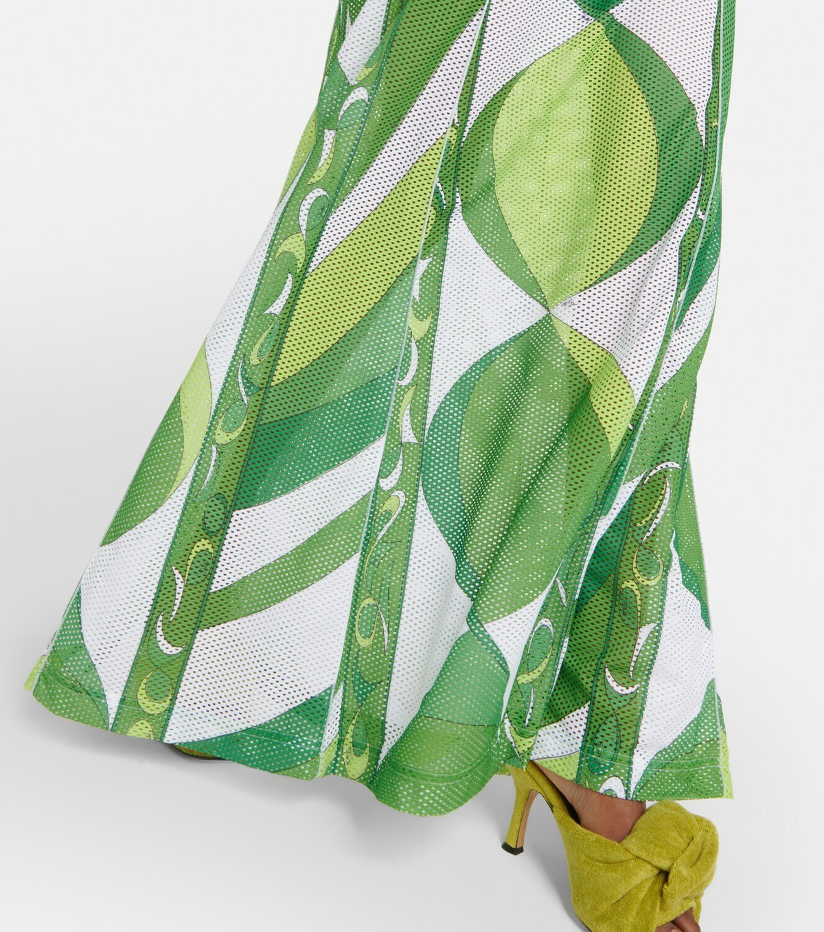 Pucci Printed mesh maxi dress Emilio Pucci