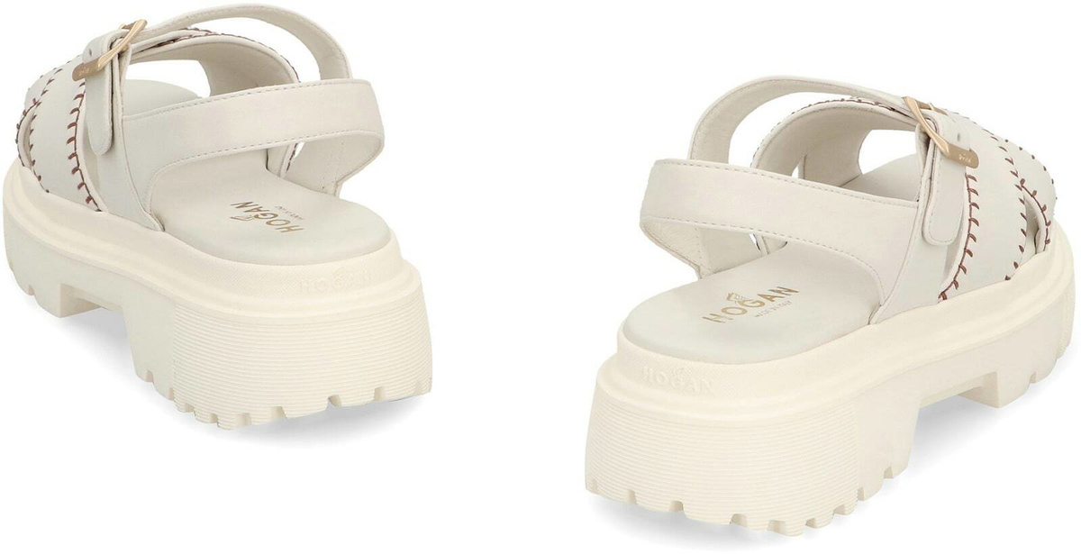 Hogan Leather Sandal Hogan