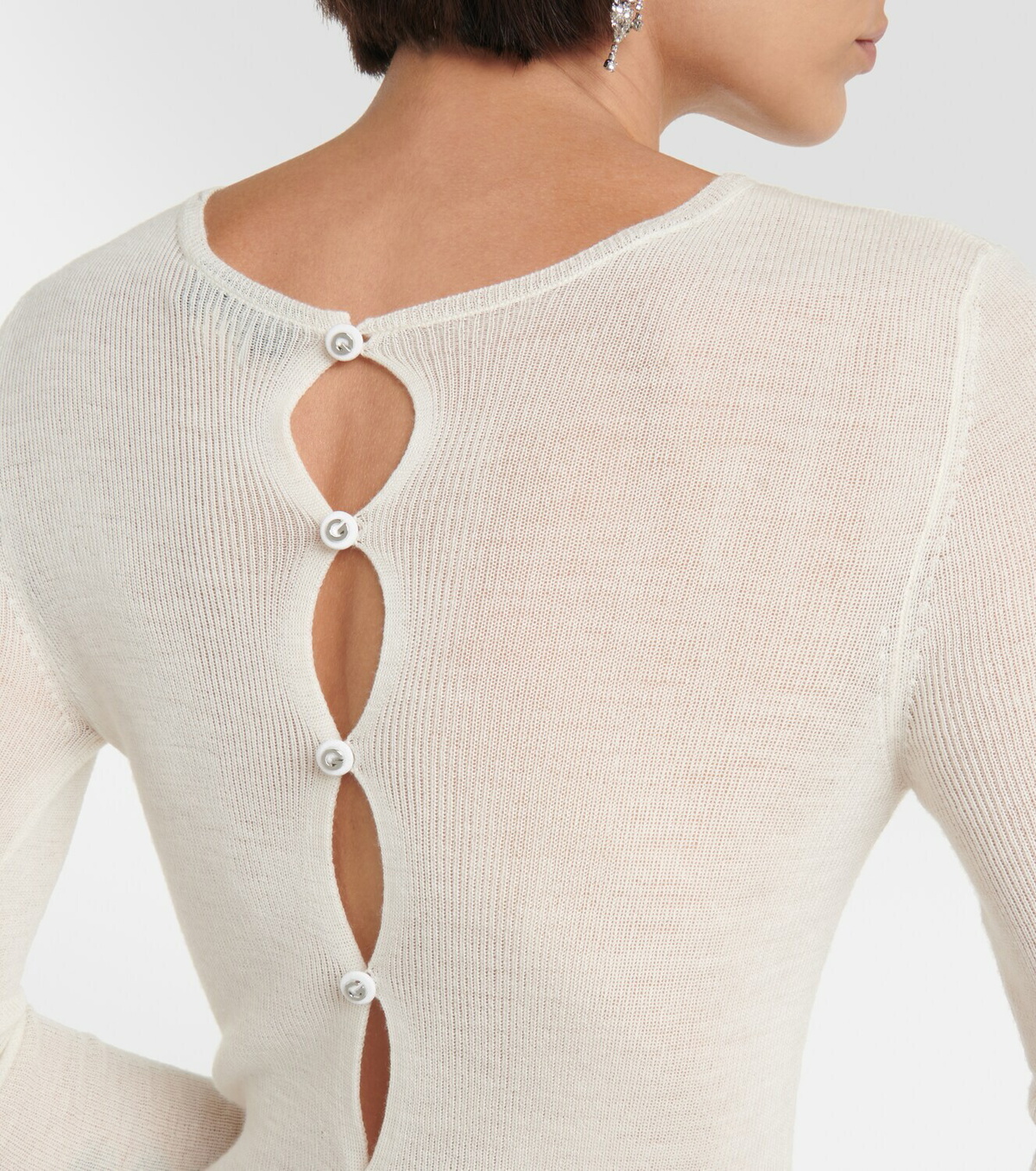 Gucci Ribbed-knit wool top Gucci