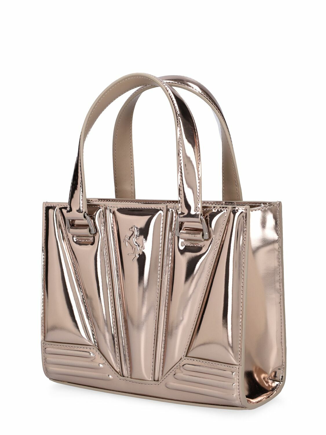 FERRARI - Mini Mirrored Leather Tote Bag Ferrari