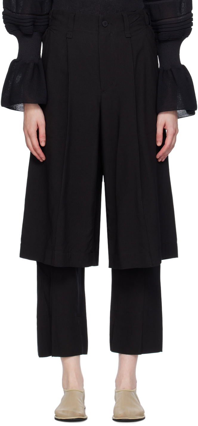 ISSEY MIYAKE Black Two As One Trousers Issey Miyake Men