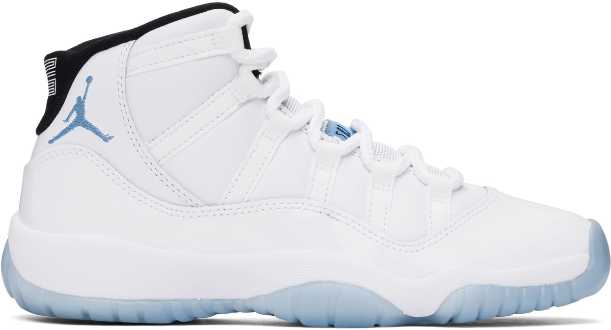 Nike Jordan White & Blue Air Jordan 11 Sneakers Nike Jordan Brand