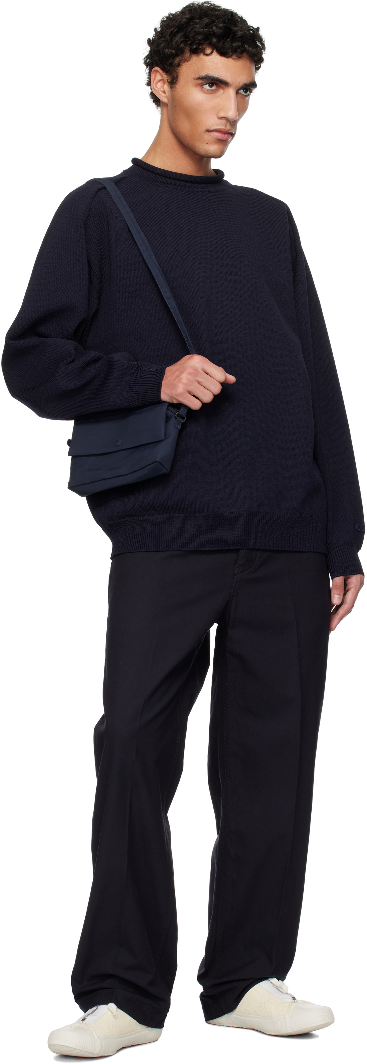 nanamica Navy 2L PERTEX Cartridge Bag Nanamica