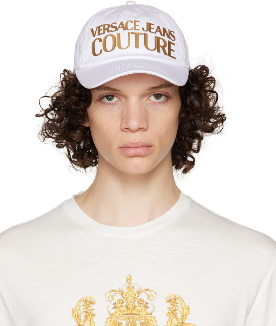 Versace Jeans Couture White Logo Cap Versace