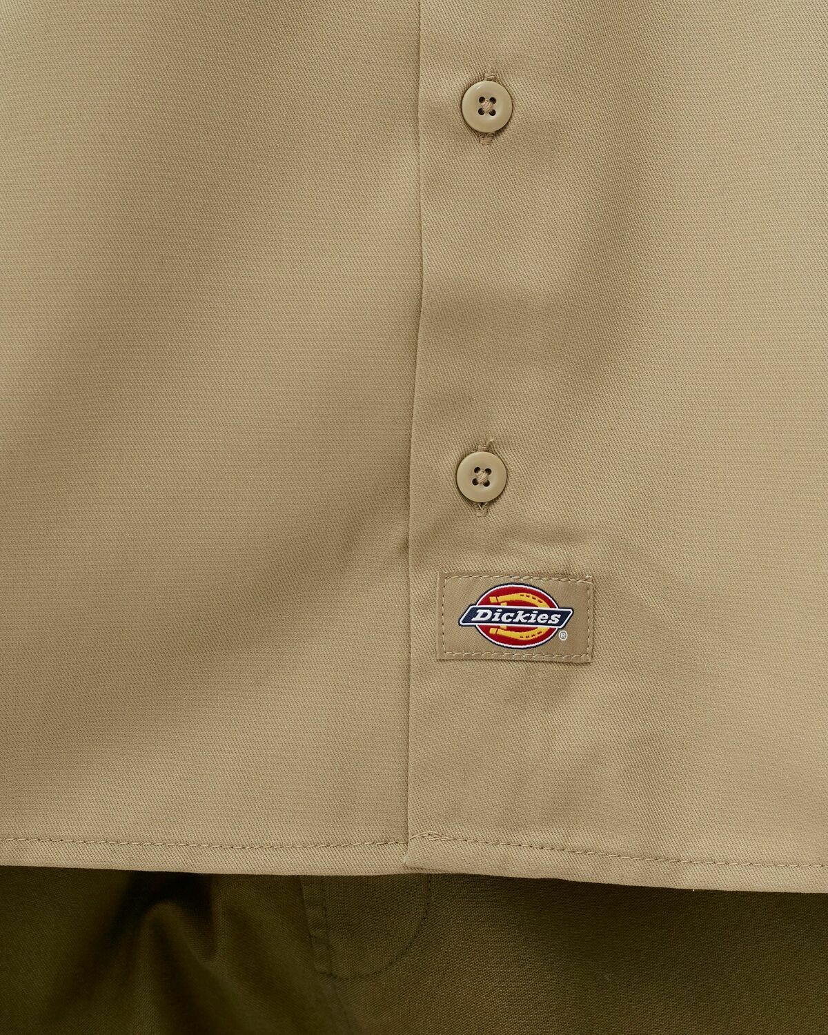 Dickies Work Shirt Ls Rec Beige Longsleeves Dickies Construct