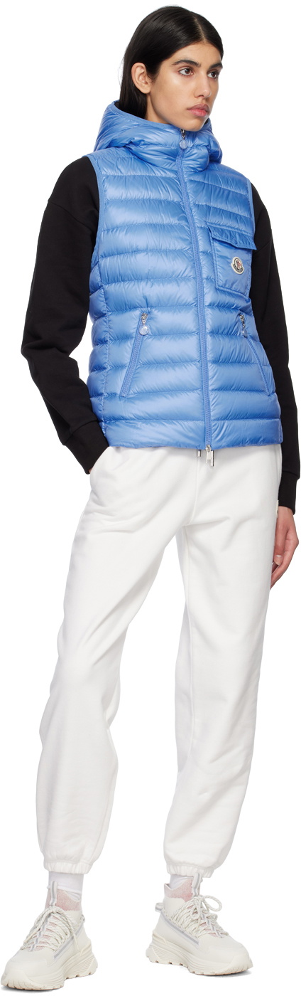 Moncler Blue Glygos Down Vest Moncler