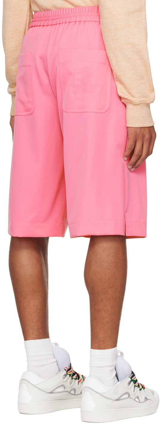 Lanvin Pink Embroidered Shorts Lanvin