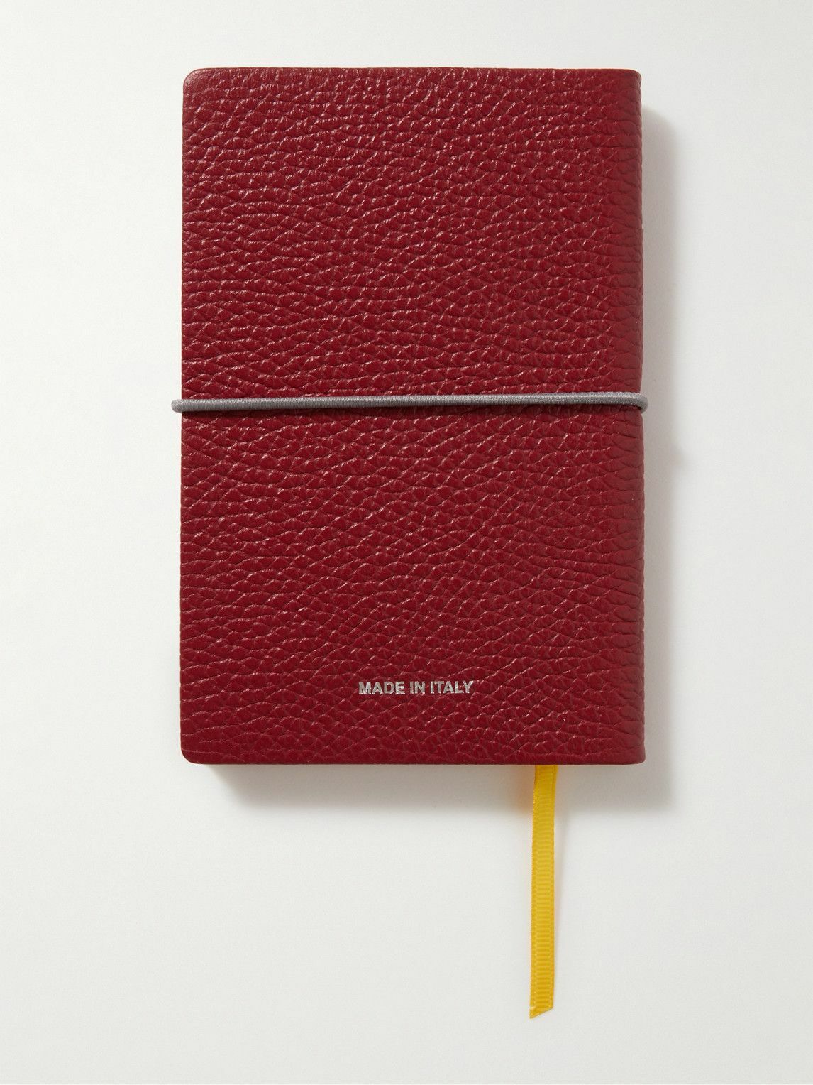 Serapian - Small Logo-Print Full-Grain Leather Notebook Serapian