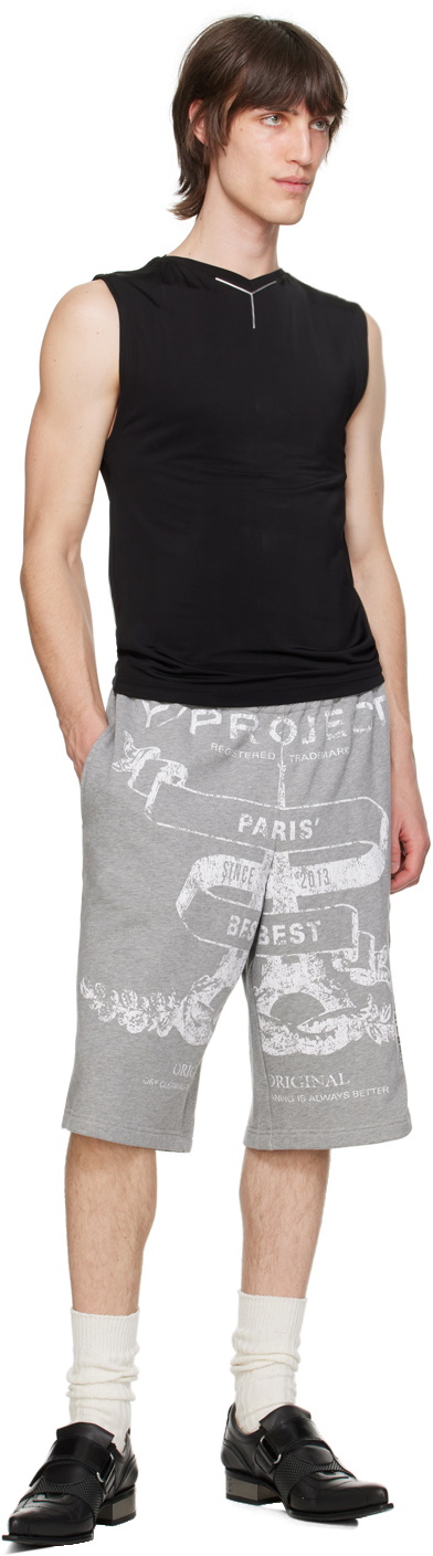 Y/Project Black V-Neck Tank Top Y/Project