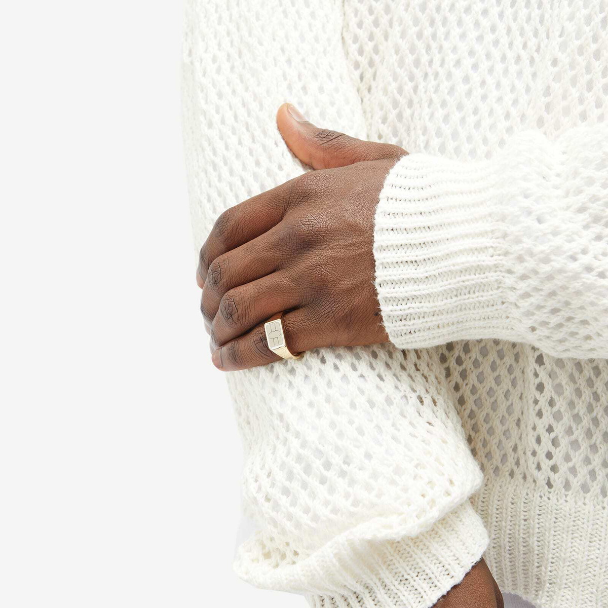 Miansai x Gab Bois Sim Card Signet Ring in Gold Miansai