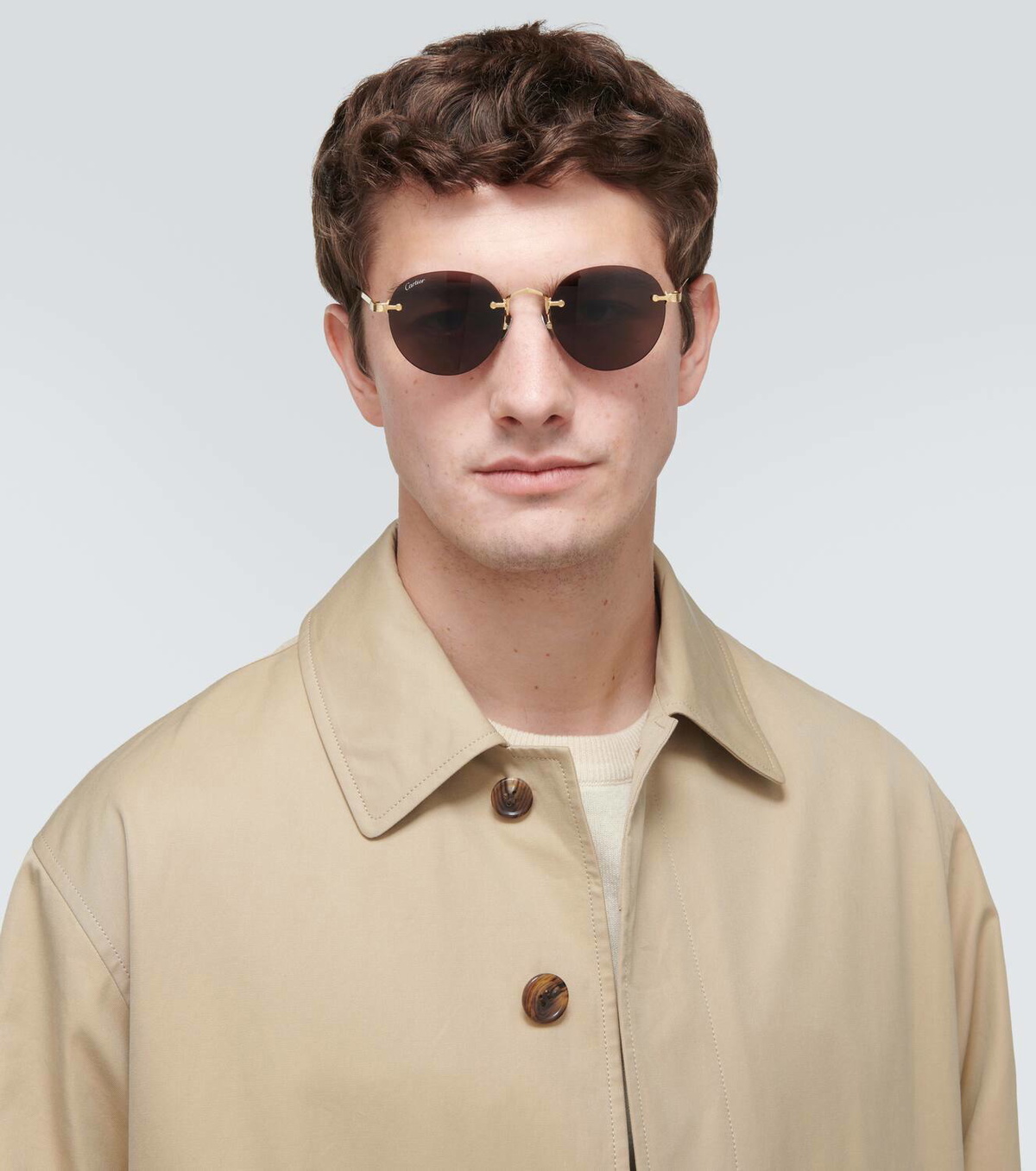 Cartier Eyewear Collection Signature C de Cartier round sunglasses Cartier