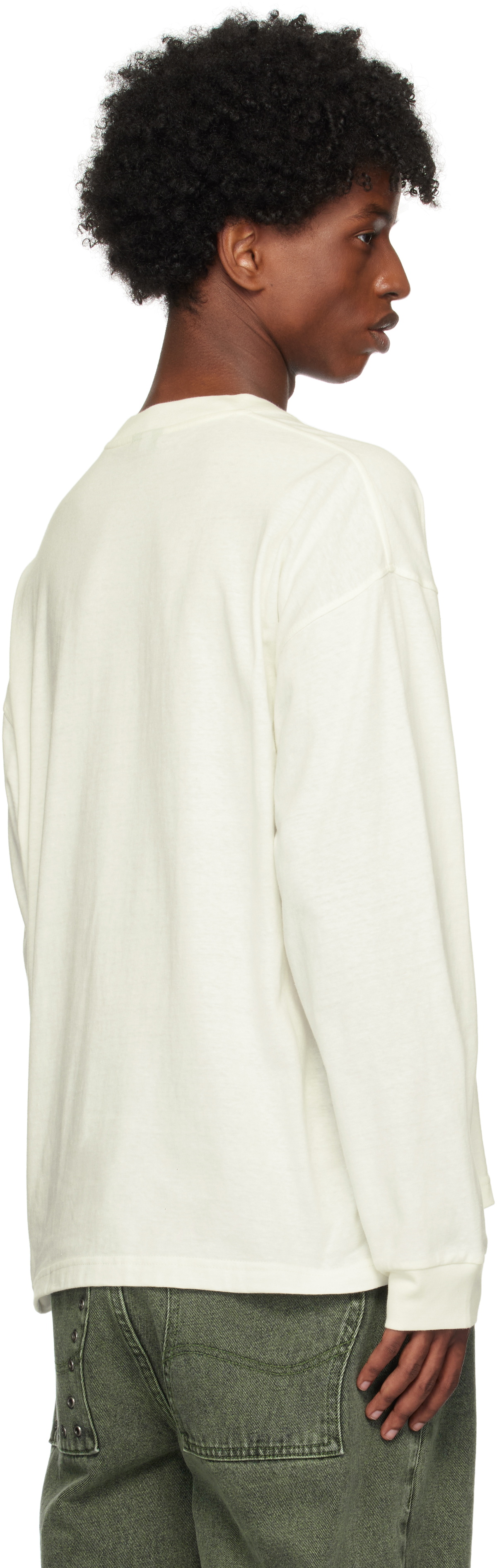 Small Talk Studio SSENSE Exclusive White Hand-Drawn Monkeys Graphic T ...