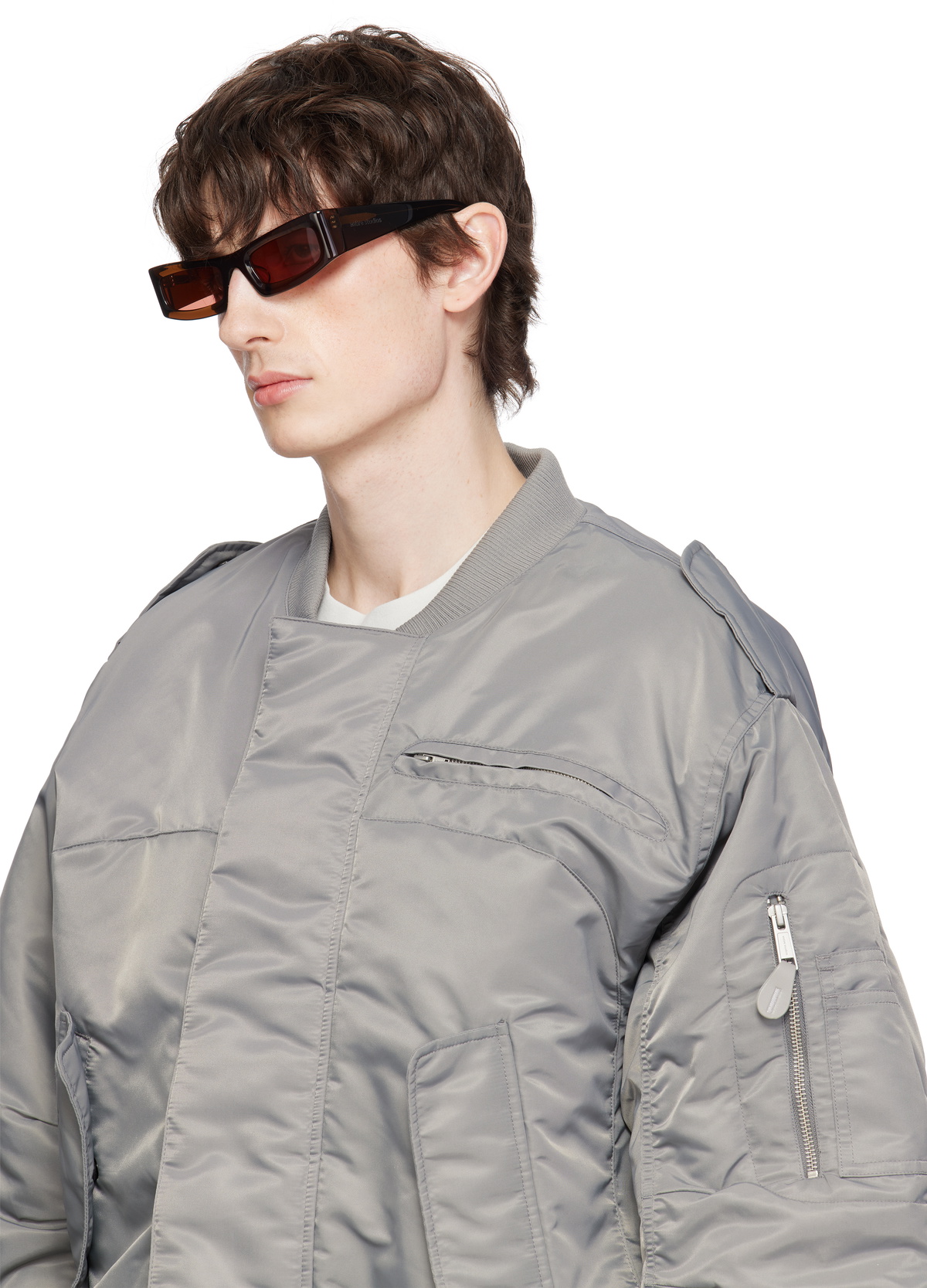 Entire Studios SSENSE Exclusive Brown Atheric Sunglasses Entire Studios