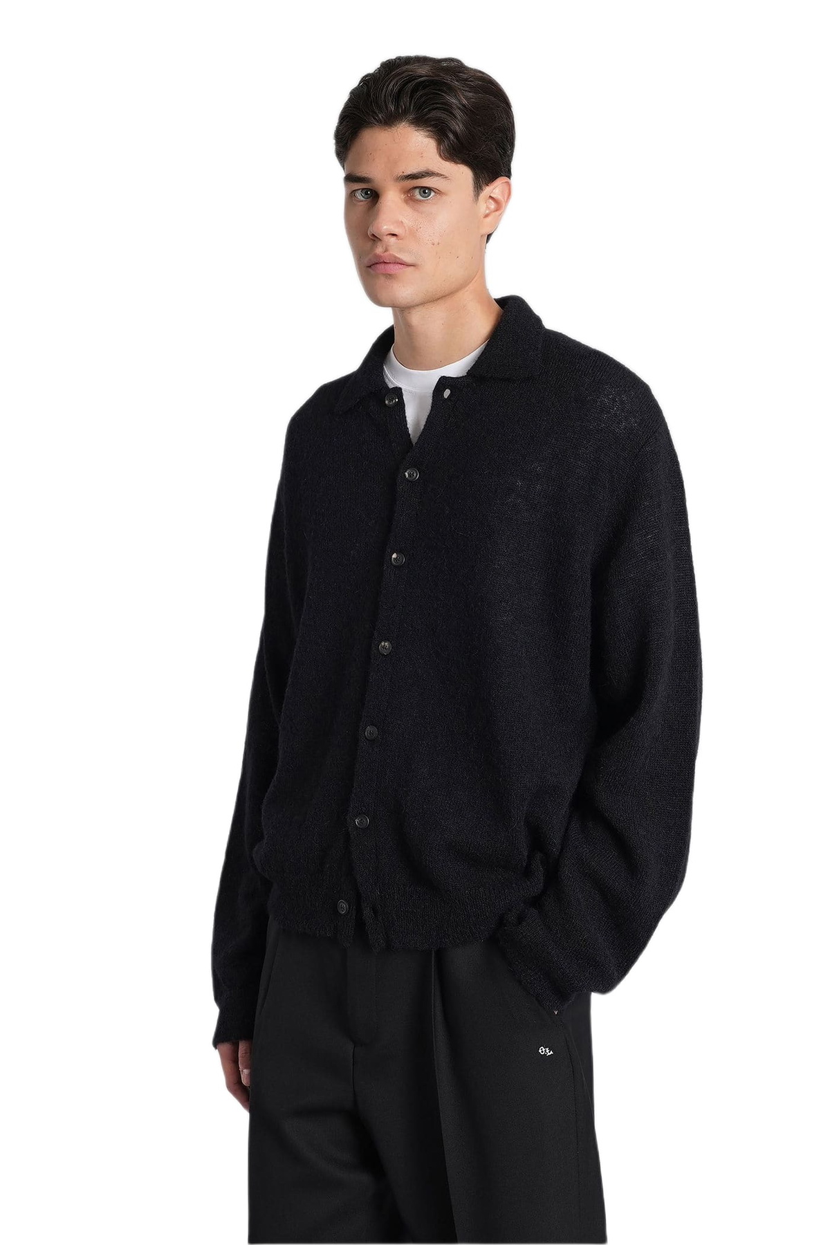 Our Legacy Polo In Black Alpaca Our Legacy