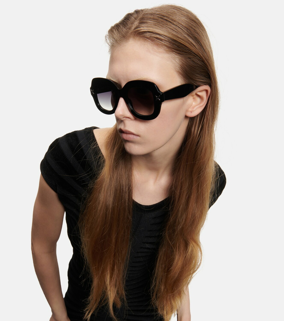 Alaïa Oversized acetate sunglasses ALAÏA