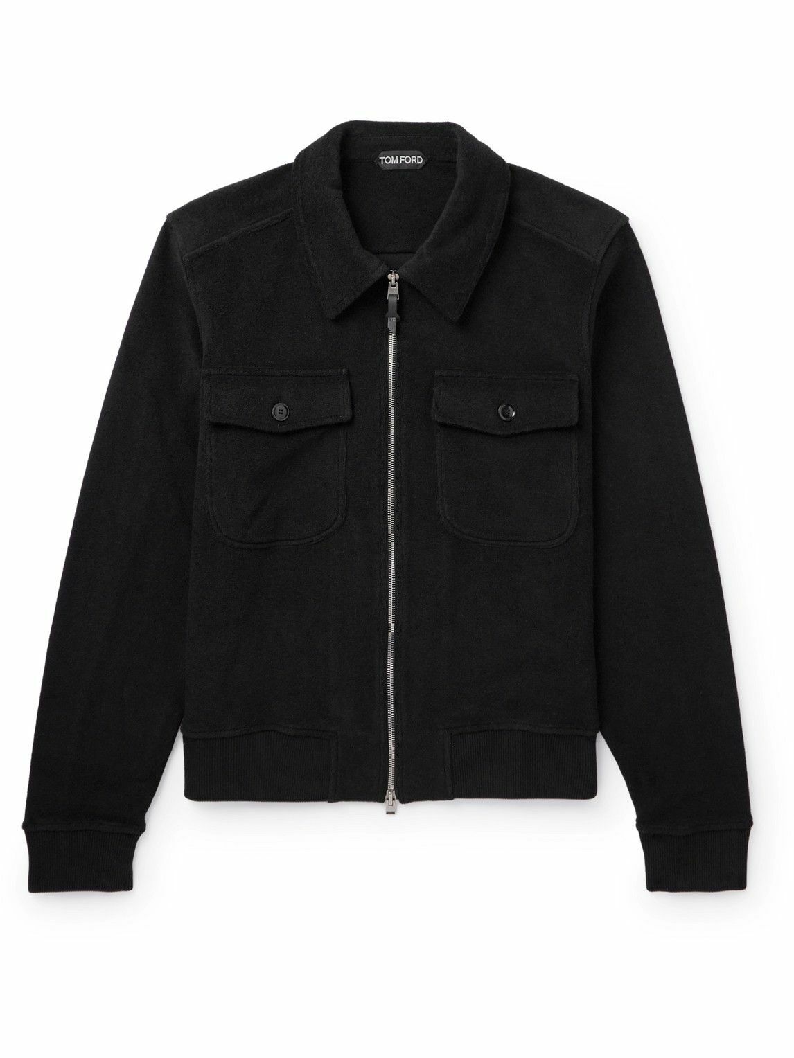 TOM FORD - Cotton-Terry Jacket - Black TOM FORD