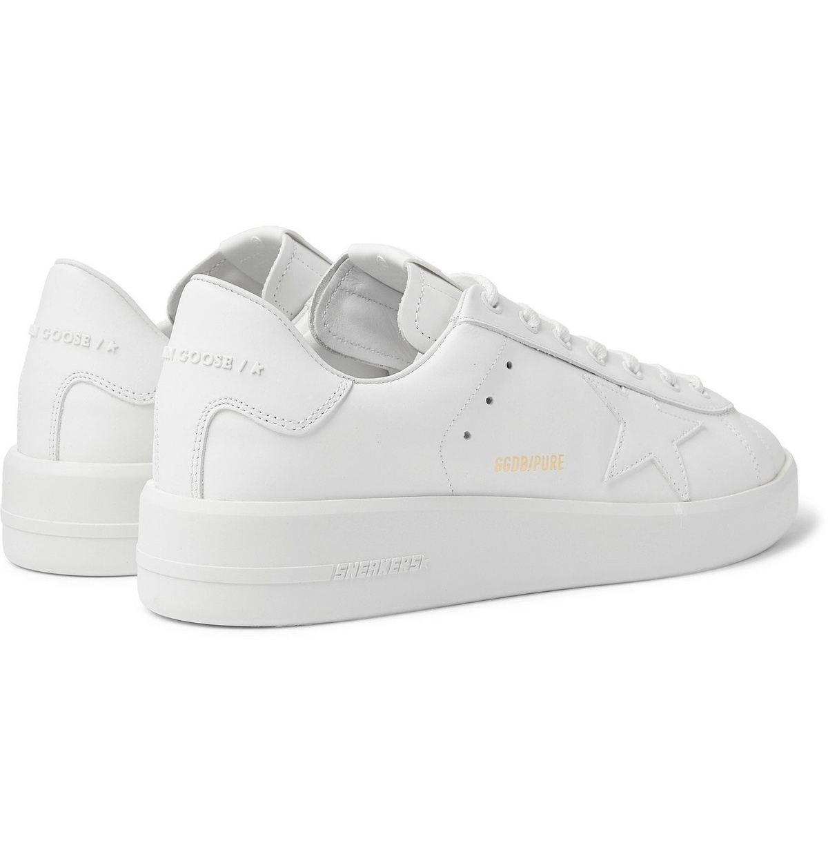 Golden Goose - Purestar Leather Sneakers - White Golden Goose Deluxe Brand