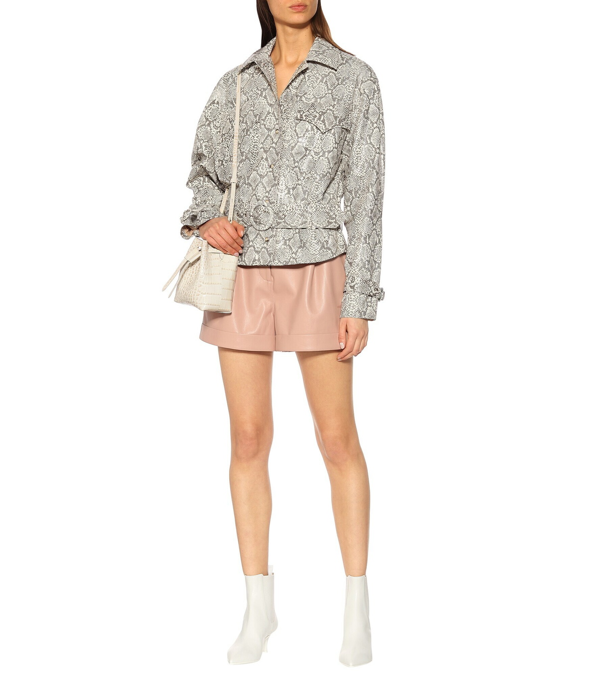 Nanushka - Iana faux snakeskin jacket Nanushka